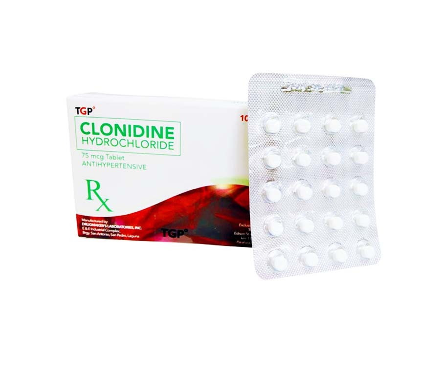 TGP Clonidine Hydrochloride 75mcg Tablet 100's price in the Philippines ...